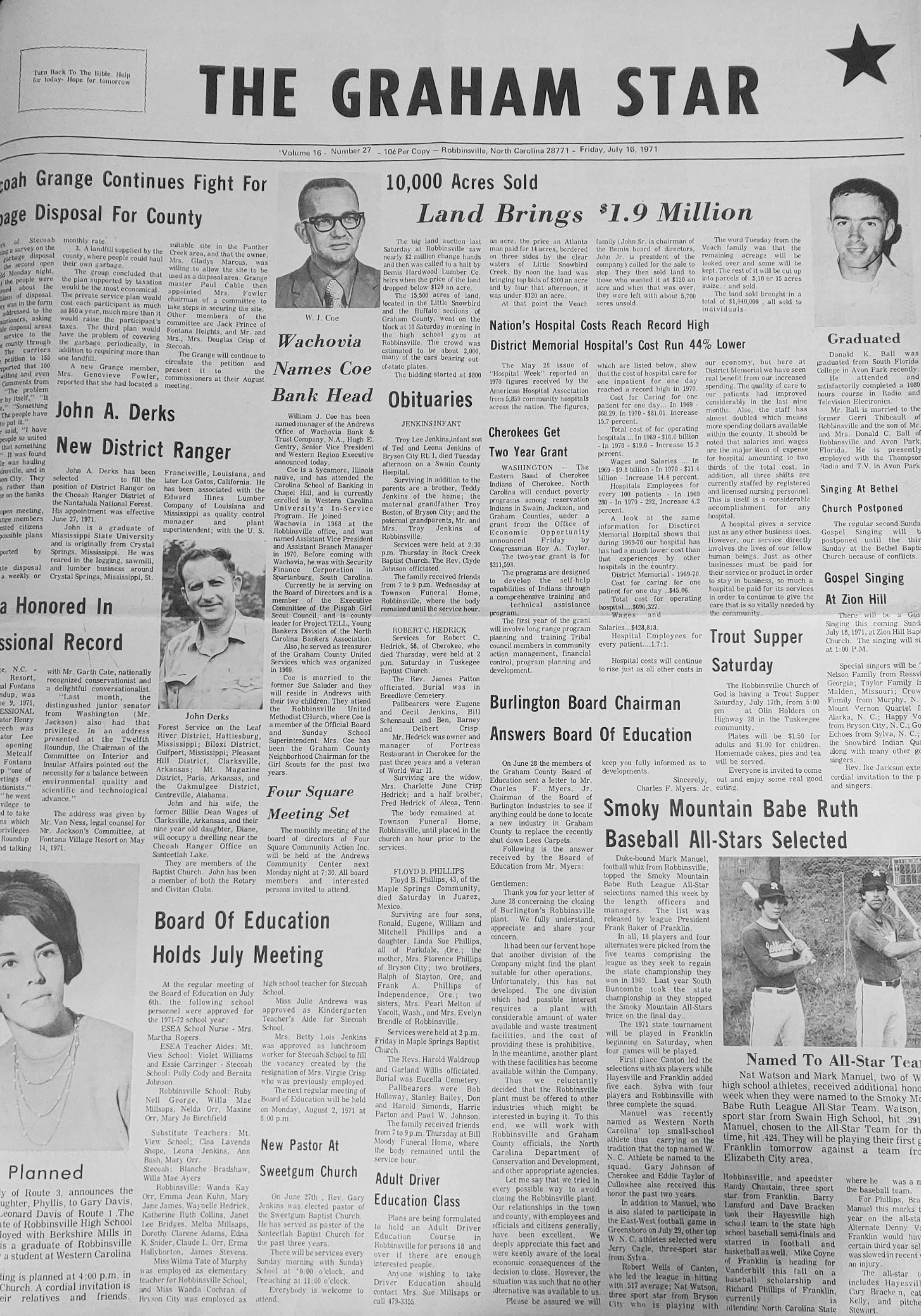 This Week in Local History: July 15, 2021 | The Graham Star ...