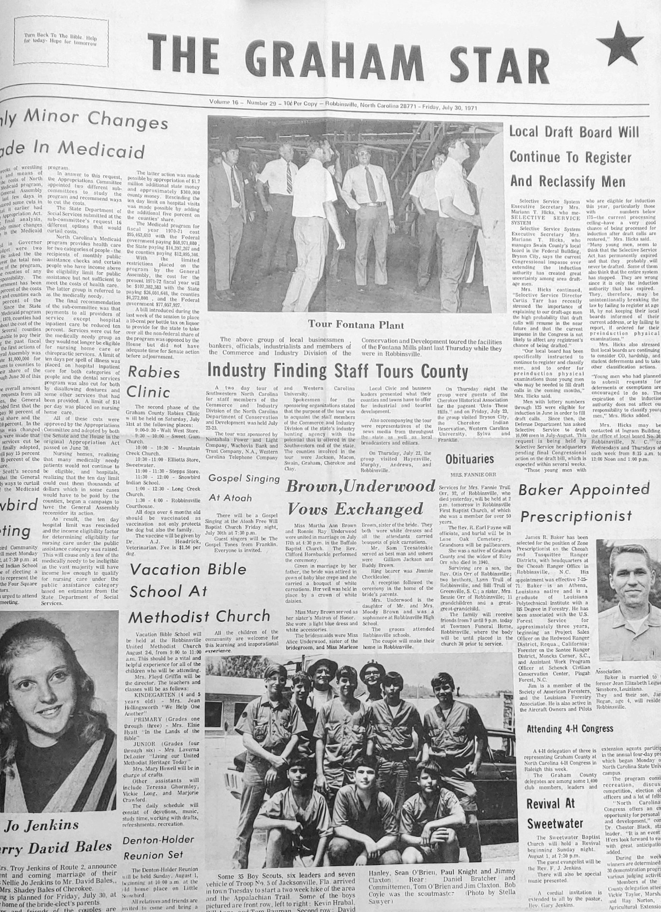 This Week in Local History: July 29, 2021 | The Graham Star ...